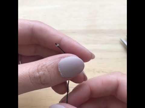 How to use a Clam Shell Bead Tip for Jewellery - Crimped