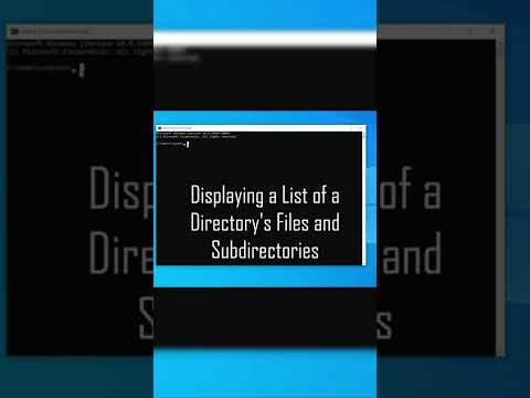 How to list Directory Files and Subdirectories #shorts #windows