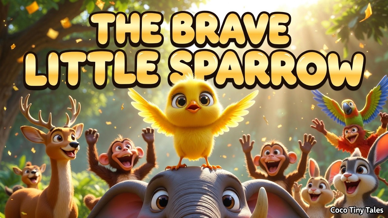 The Brave Little Sparrow 🐦 |  English Moral Stories | Bedtime Stories | Coco Tiny Tales