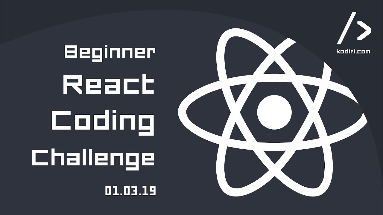 [First ever!] React Coding Challenge - 01.03.19