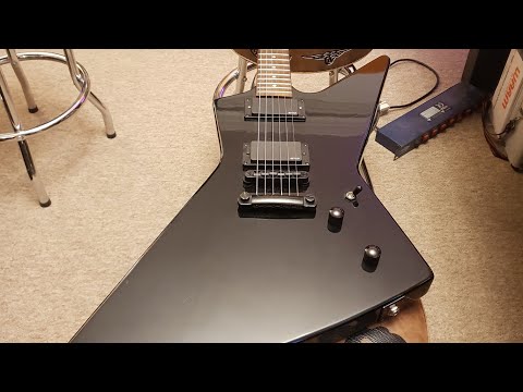 ESP James Hetfield Metallica Explorer Grass Roots Black | Reverb