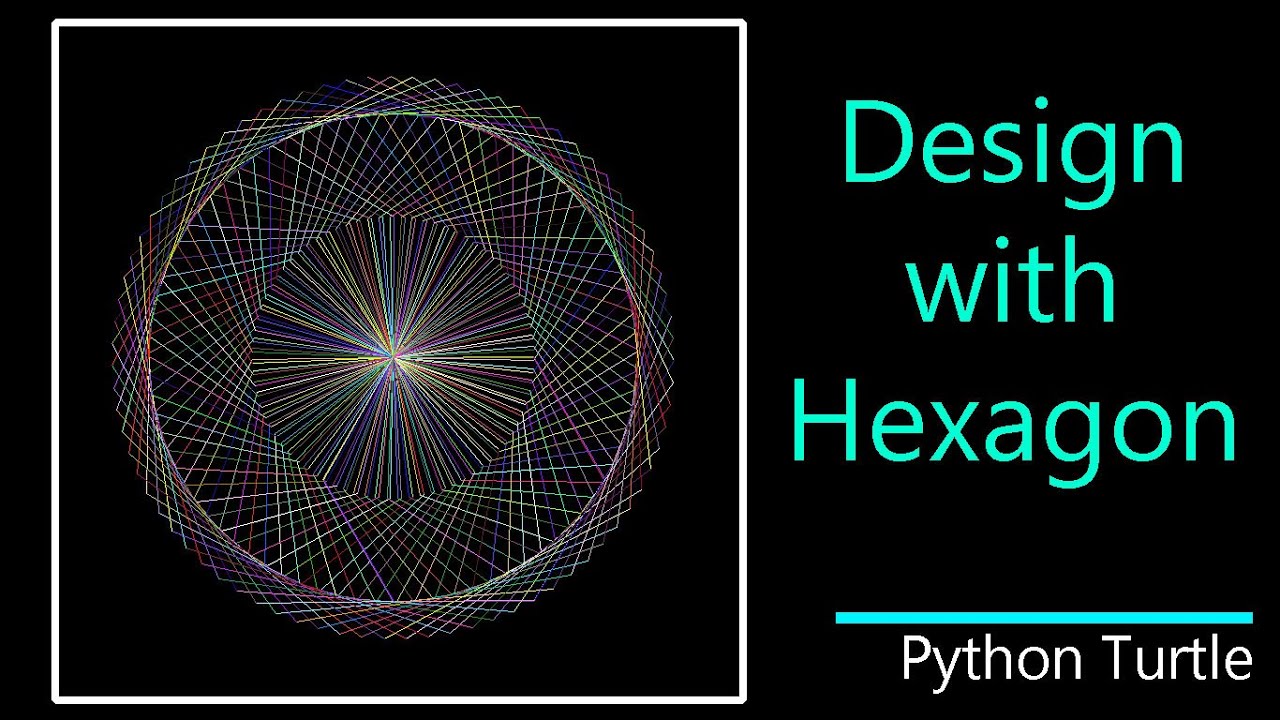 Design with Hexagon in Python Turtle