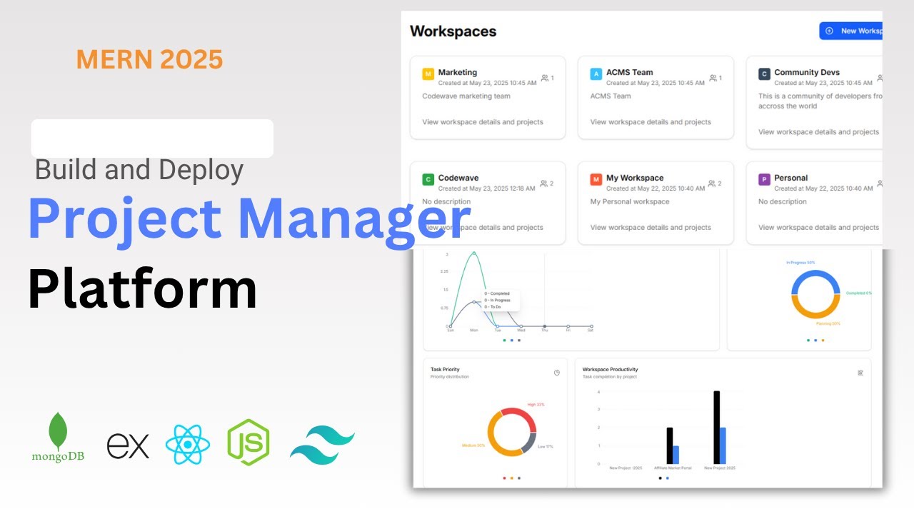 Fullstack/MERN Stack Project Management Application | React.Js | Node.Js | React Router v7