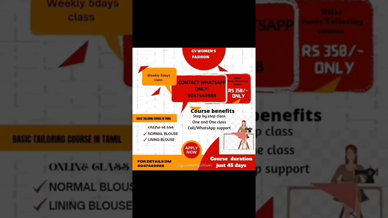 Tailoring course 🪡 Basic Tailoring online class 🪡 Online class