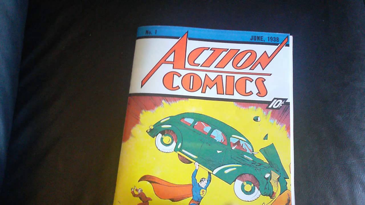 Action Comic #1 1938 reproduction by ALG PROPS.