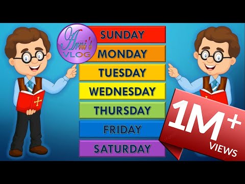 The 7 Days of the Week general vocab…: English ESL video lessons