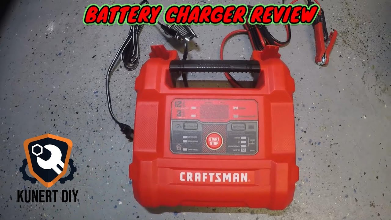 CRAFTSMAN 12 AMP BATTERY CHARGER REVIEW AND FIRST USE