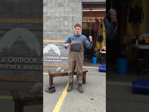 How to put on chest waders & boots, How to wear fishing waders, How to wear chestwaders & boots