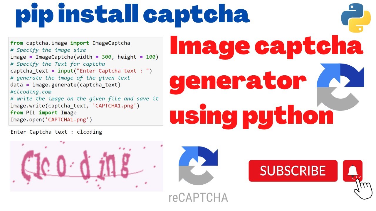Day 76 : Image captcha generator using python