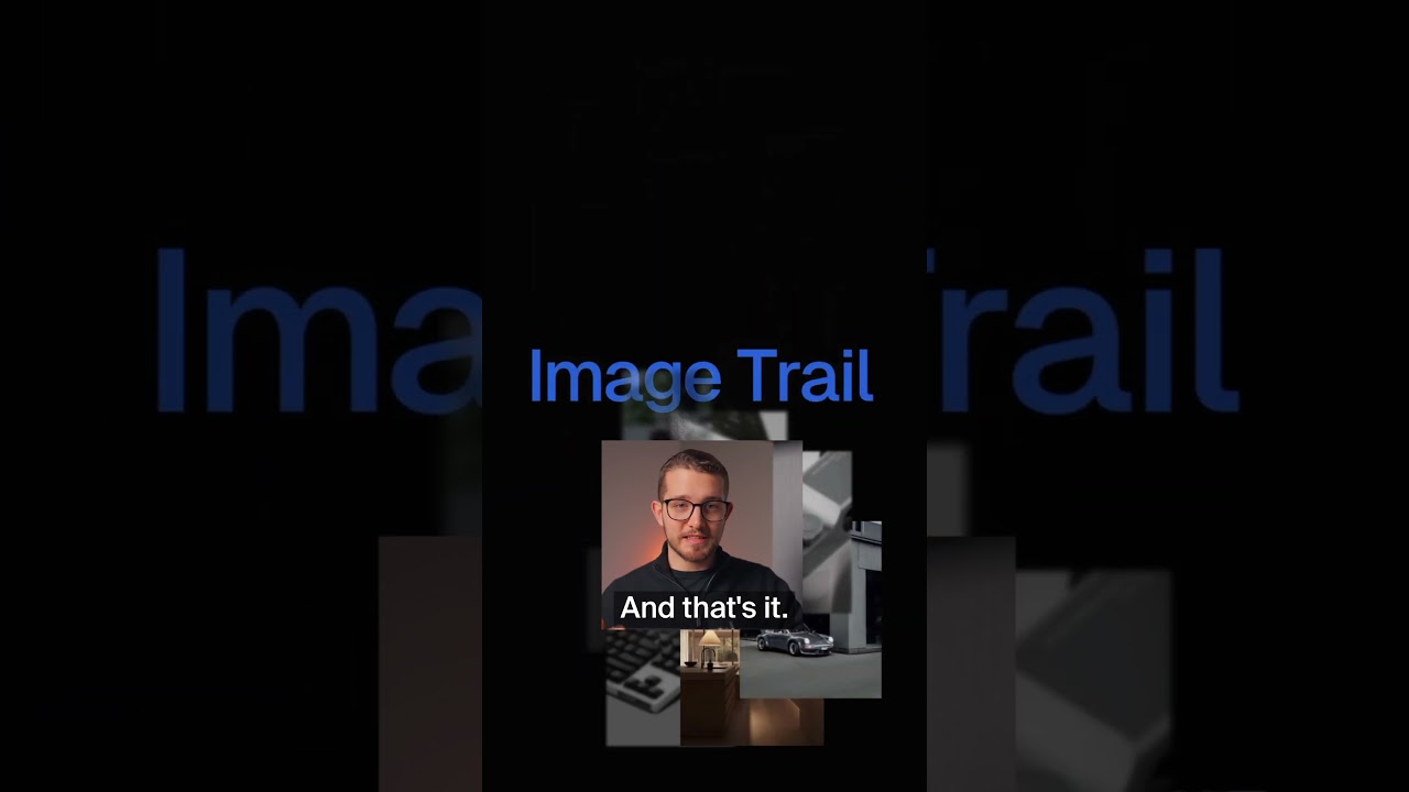 let's create a cursor image trail effect in @framer without writing any code.
