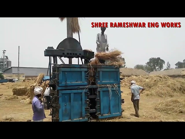 Paddy Straw Baling Machine - Paddy Hydraulic Baling Press Manufacturer ...