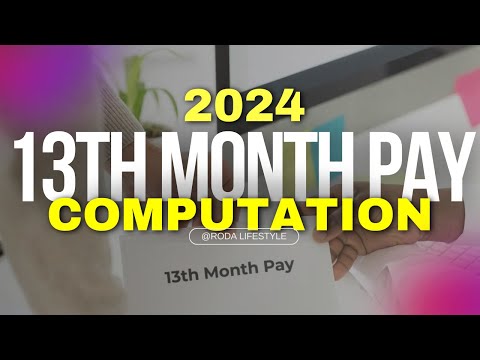 13th Month Pay Computation, Paano mag compute ng 13th Month Pay 2024 by RODA🌻