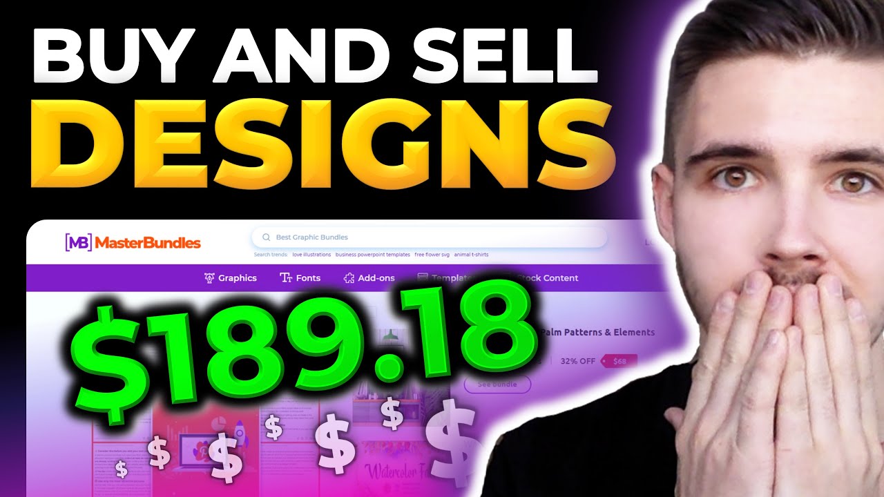 How to MAKE MONEY as a DESIGNER | Buy and Sell Designs | MasterBundles Review