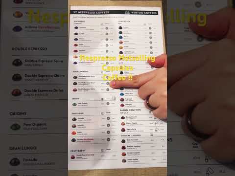 Recommendations to buy Nespresso's coffee capsules! #nespresso vertuo recipes#coffee #subscribe