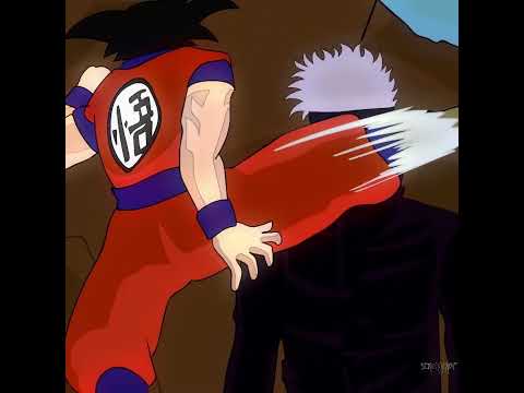 If Gojo Was In DBZ 🔥🥶 - Satoru Gojo Vs Goku | #gojo #goku #jjk #dbz #edit #viral