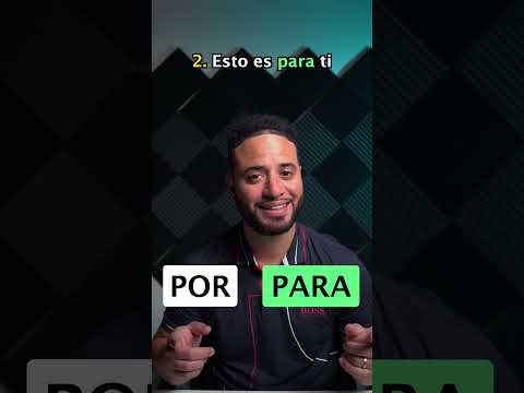 Spanish Vocabulary Practice | Por vs para
