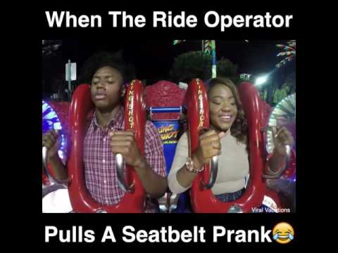 MAN CRIES ON RIDE AFTER SEATBELT PRANK!! MUST WATCH!