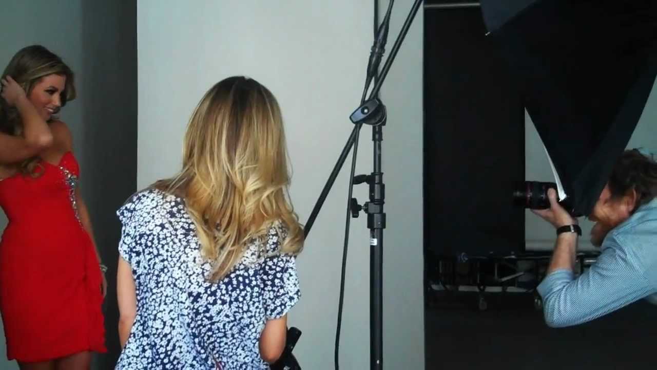 Amber Lancaster Behind the scenes