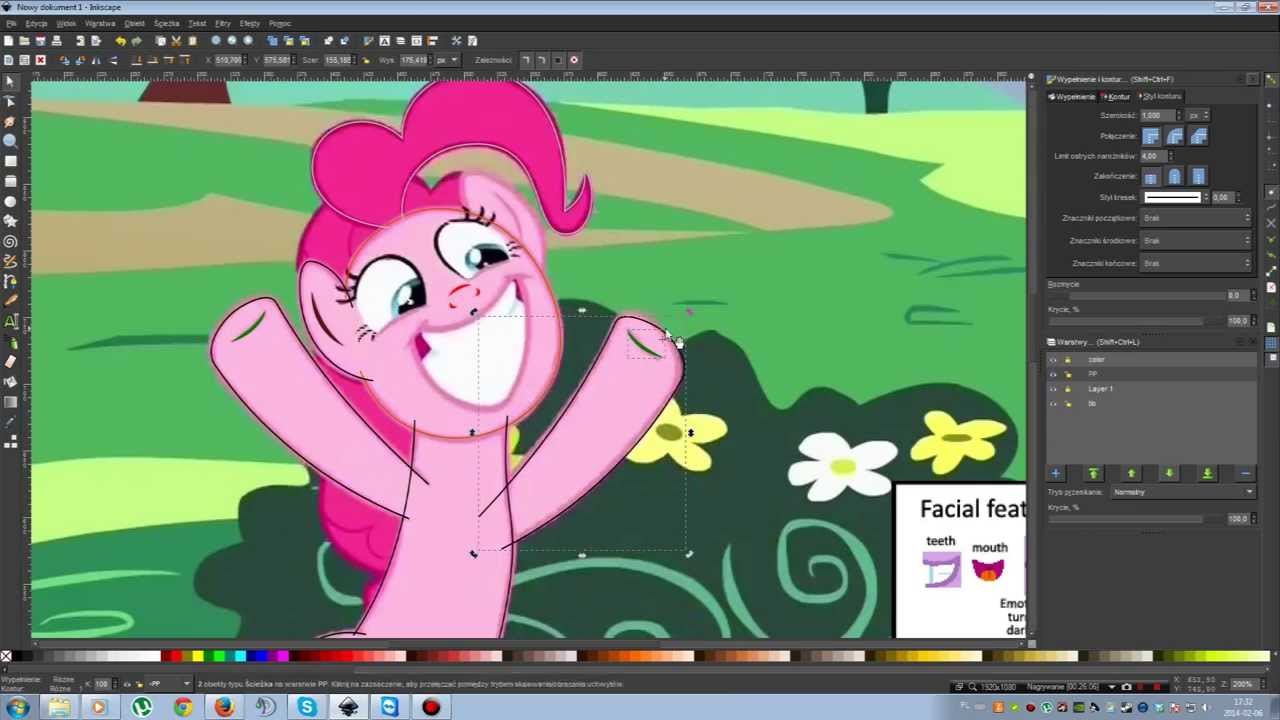 Vector Pinkie Pie happy [TimeLapse] [HD 1080p]
