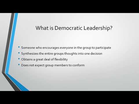 Democratic Leadership Style