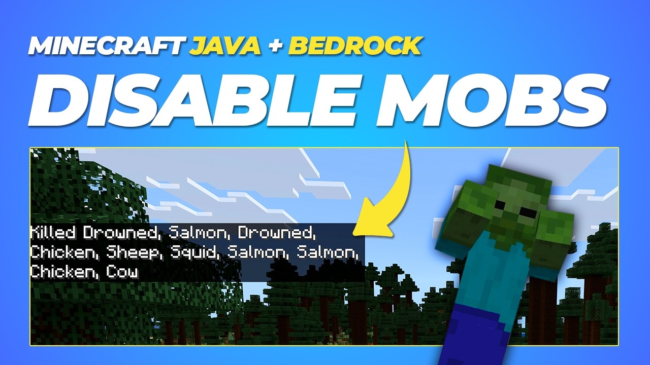 How to Disable Mob Spawning in Minecraft Java & Bedrock (2026) | Remove All Mobs