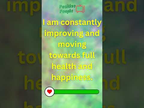 I am constantly improving and moving towards full health and happiness. #affirmations