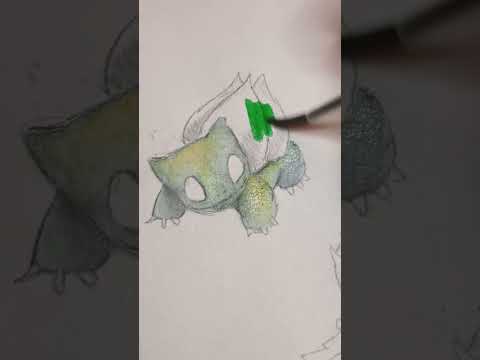 pokemon 1, 2, and 3 sketch - bulbasaur, ivysaur, and venusaur