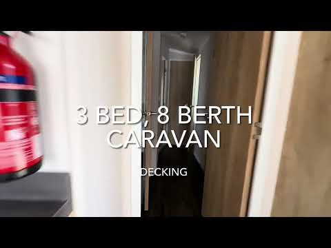 00069BA – Belle Aire, 3 bed, 8 berth caravan with C/H, D/G and decking