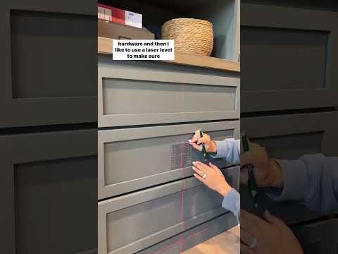 How to install cabinet hardware and drawer pulls! I know this project can seem intimidating but I