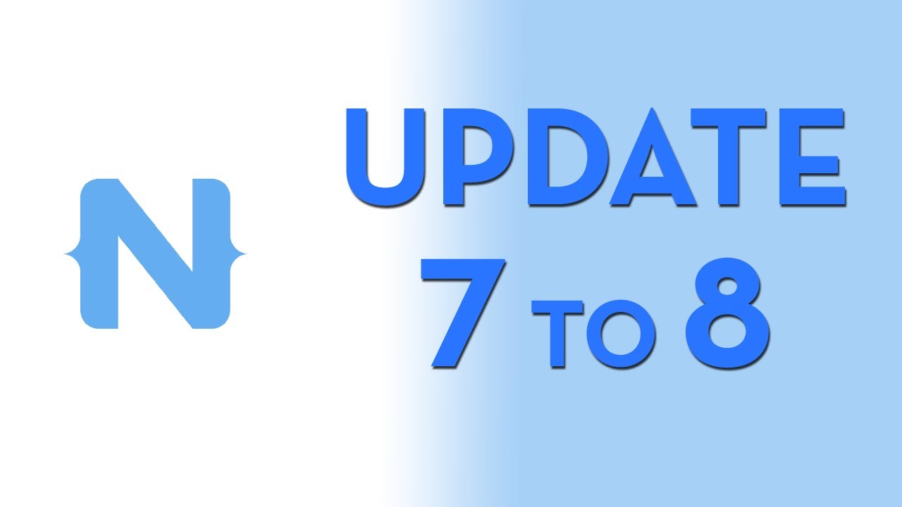 Update NativeScript 7 app to 8.0