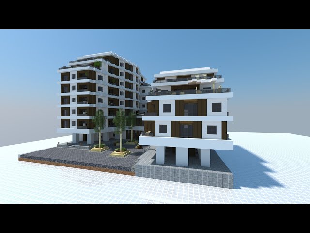 Appartements Modernes Minecraft Modern Apartment Building Minecraft