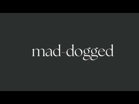 What is the meaning of mad dogged?