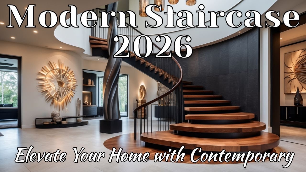 Modern Staircase Designs 2026: Elevate Your Home with Contemporary Elegance.