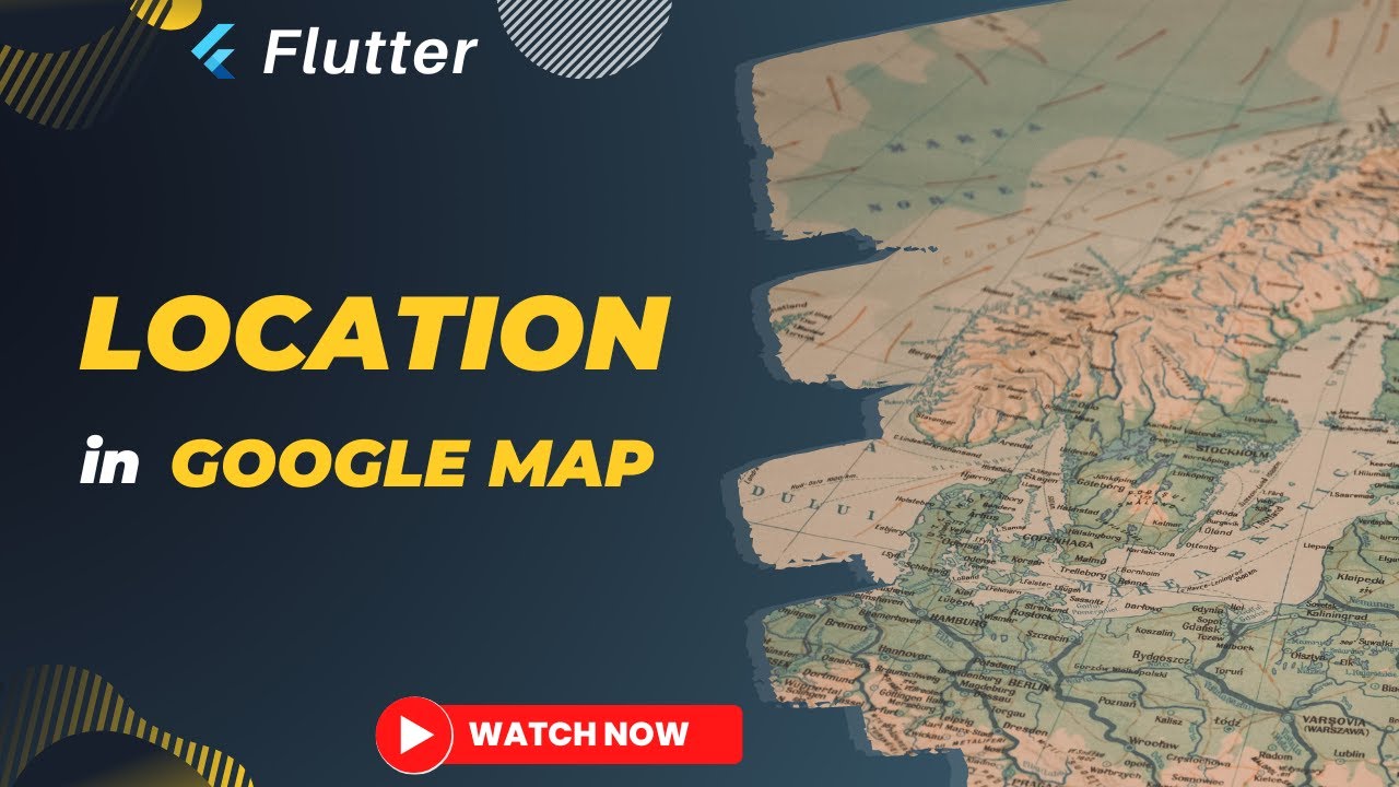 Location in Google map in Flutter | Flutter Complete Tutorial | Part 38