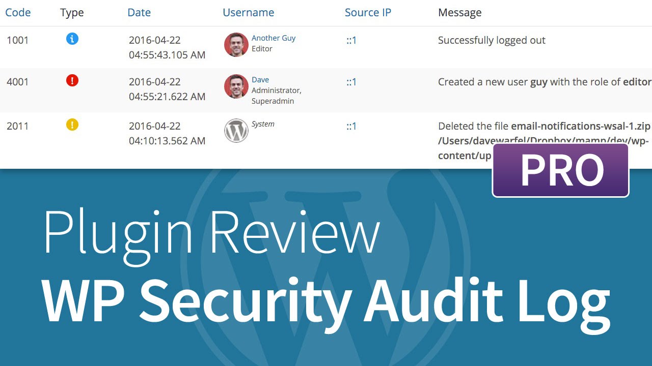 WP Security Audit Log - Pro Add-Ons Review