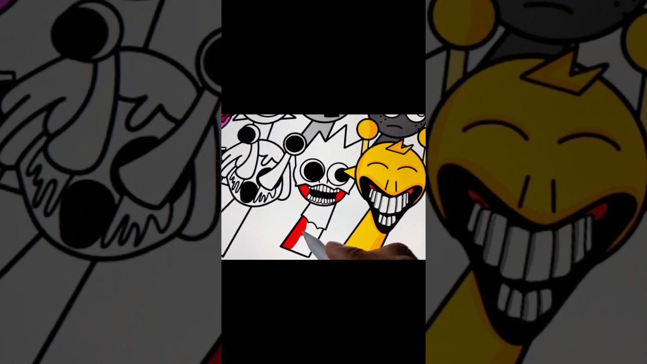 Incredibox Sprunki Original VS Sprunki Horror / New Coloring Pages