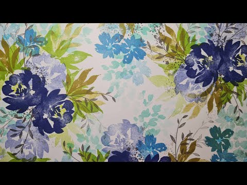 How to make a pretty card from my DIY stamped paper #artfulstampin #stampinup