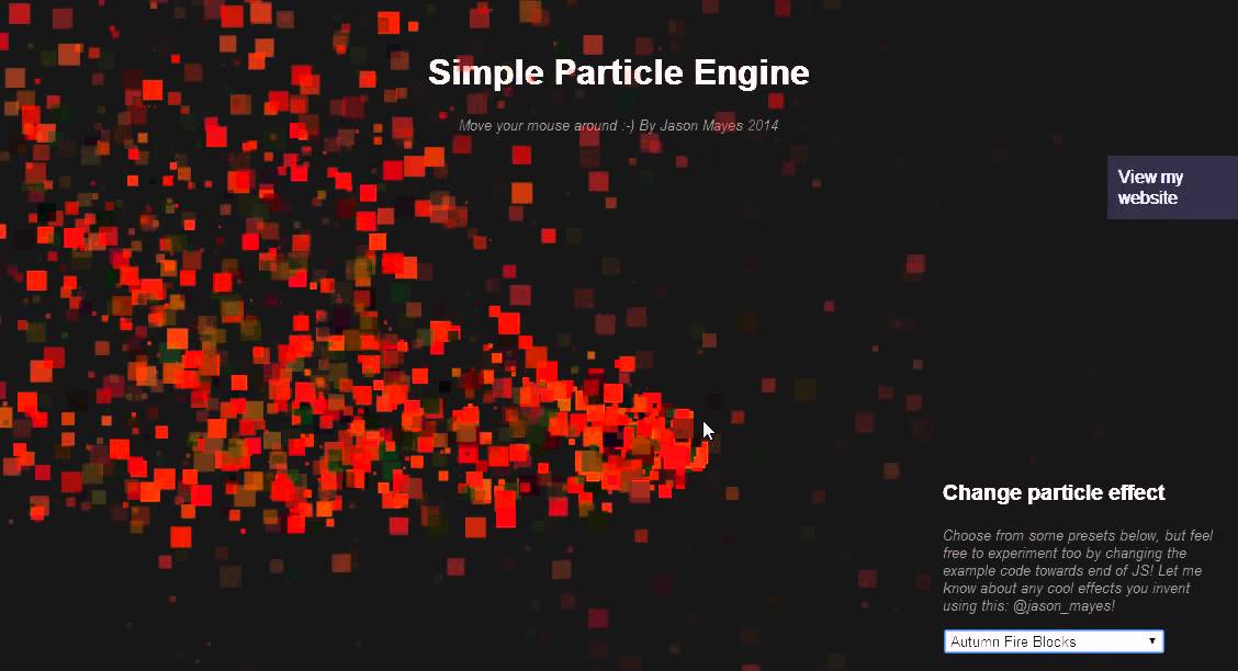 Simple JavaScript Particle Engine using Canvas 2D
