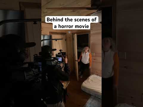 Behind the scenes of a horror movie #horrormovie #horrormoviesfull2025 ...