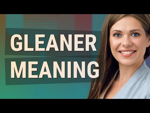 Gleaner | meaning of Gleaner