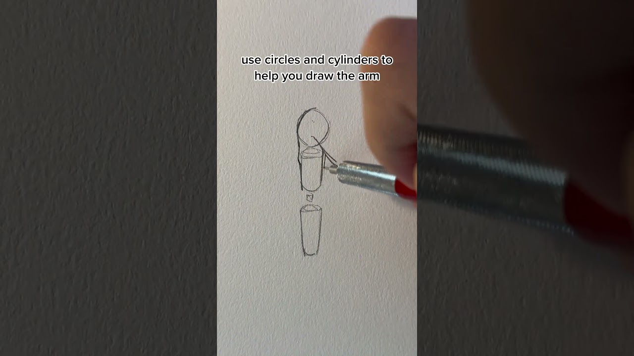How to draw arms with simple shapes || Jmarron