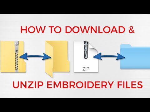 How to Download & Unzip Embroidery Designs