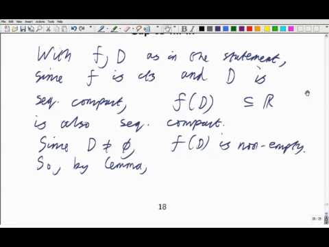 Lecture 17a: Math. Analysis - The boundedness theorem