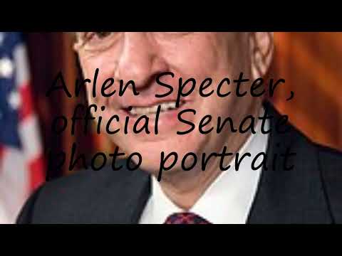 How to pronounce Arlen Specter, official Senate photo portrait in English?