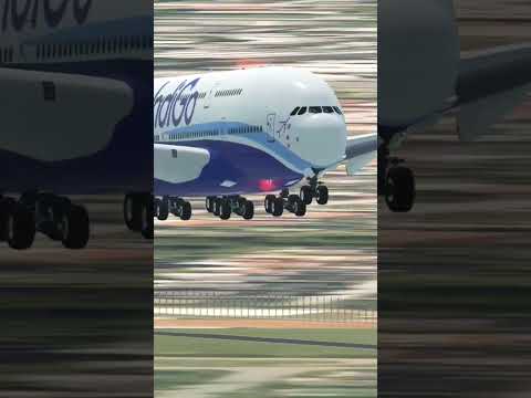 Indigo Airbus 380 beautiful landing #youtubeshorts #aviation #live #indigo #trending