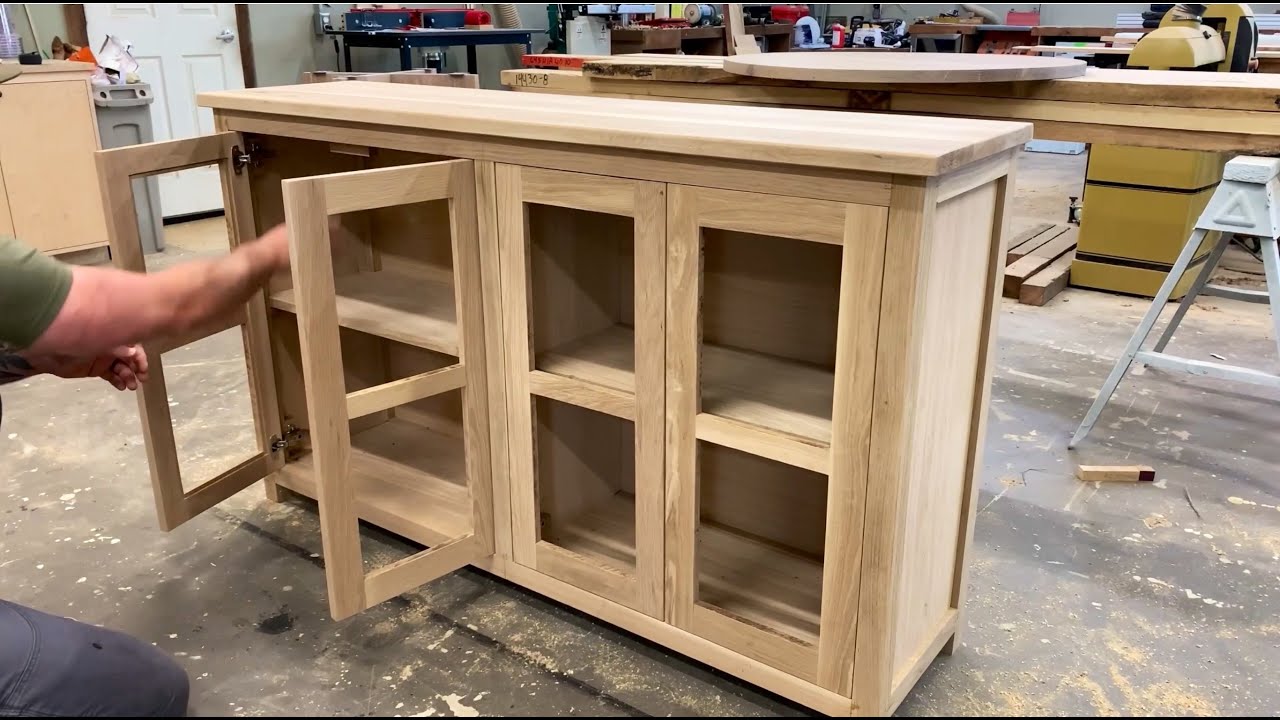 Easy Rustic Storage Cabinet || DIY Painted Hutch