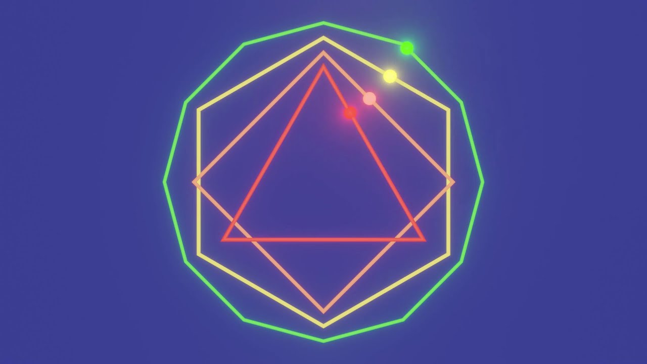 Polyrhythms Visualization 3:4:6:12 || 2024 Best Animated Polyrhythms || #94
