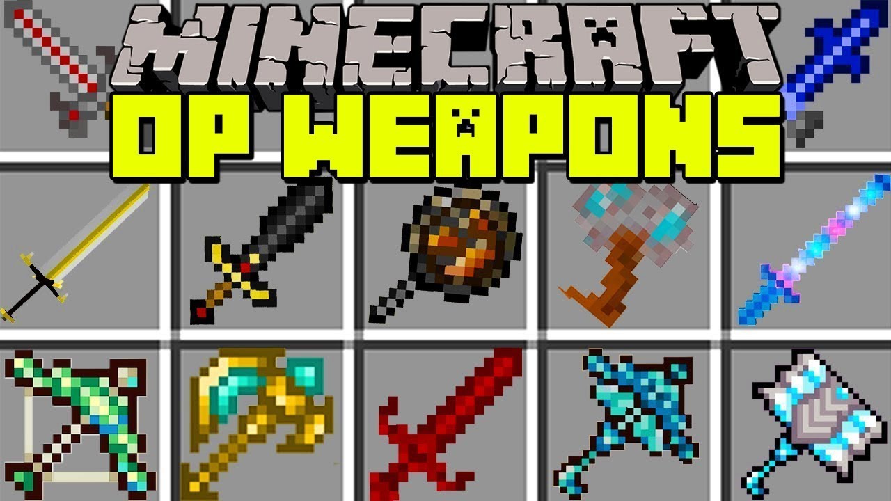 Minecraft OVERPOWERED WEAPONS MOD | CONTROL GRAVITY AND INVINSIBLE! | Modded Mini-Game (Education)