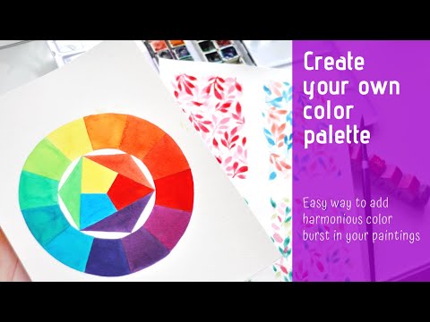 Create your own color palette. Easy way to add harmonious color burst in your paintings.