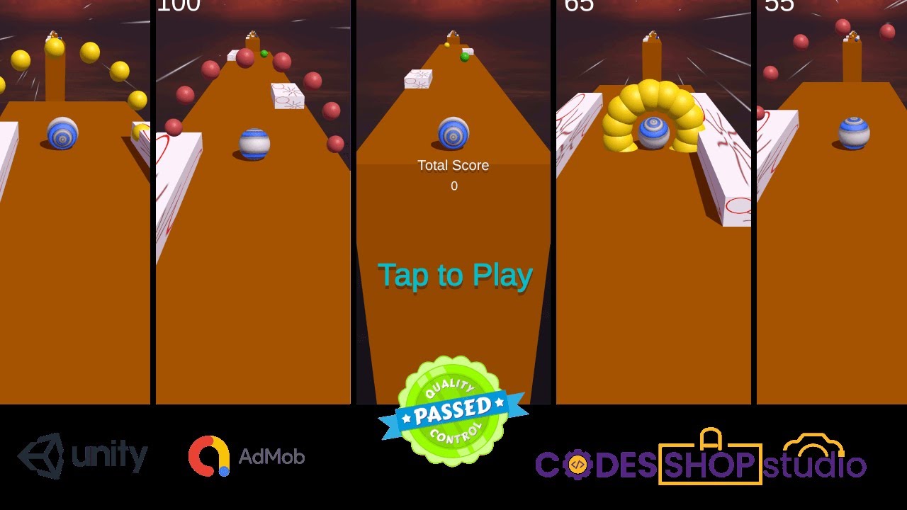 3D Crazy Jumping Ball | Ball | Unity Source Code